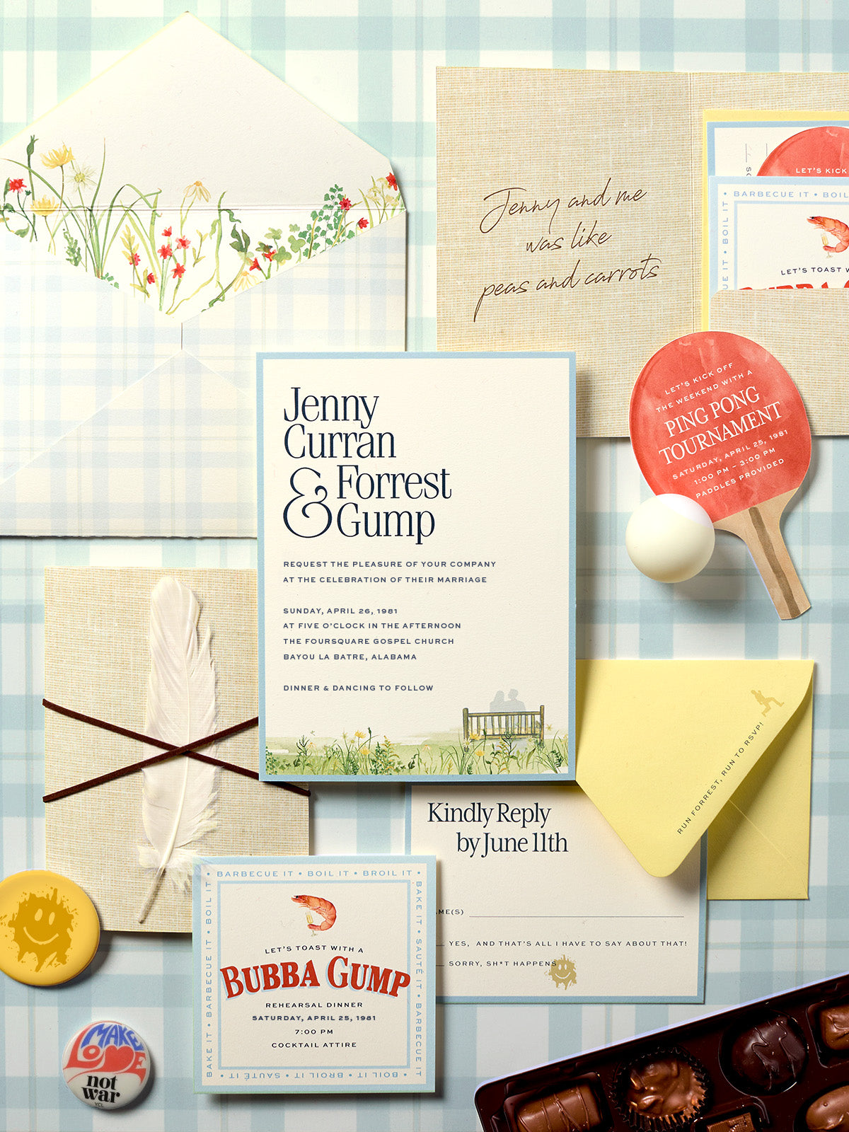 Designer Challenge: Forrest Gump’s Jenny & Forrest – Cheree Berry Paper ...