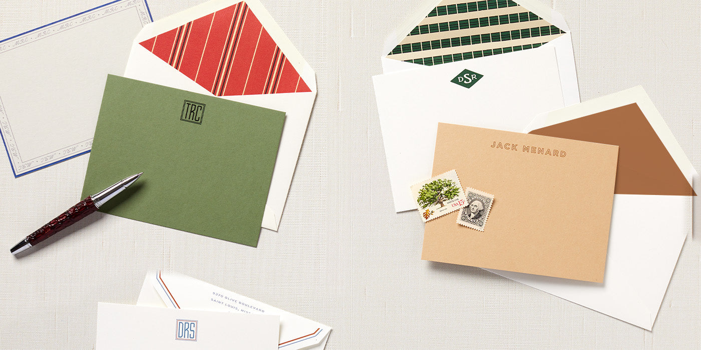 Men’s Personalized Stationery – Cheree Berry Paper & Design